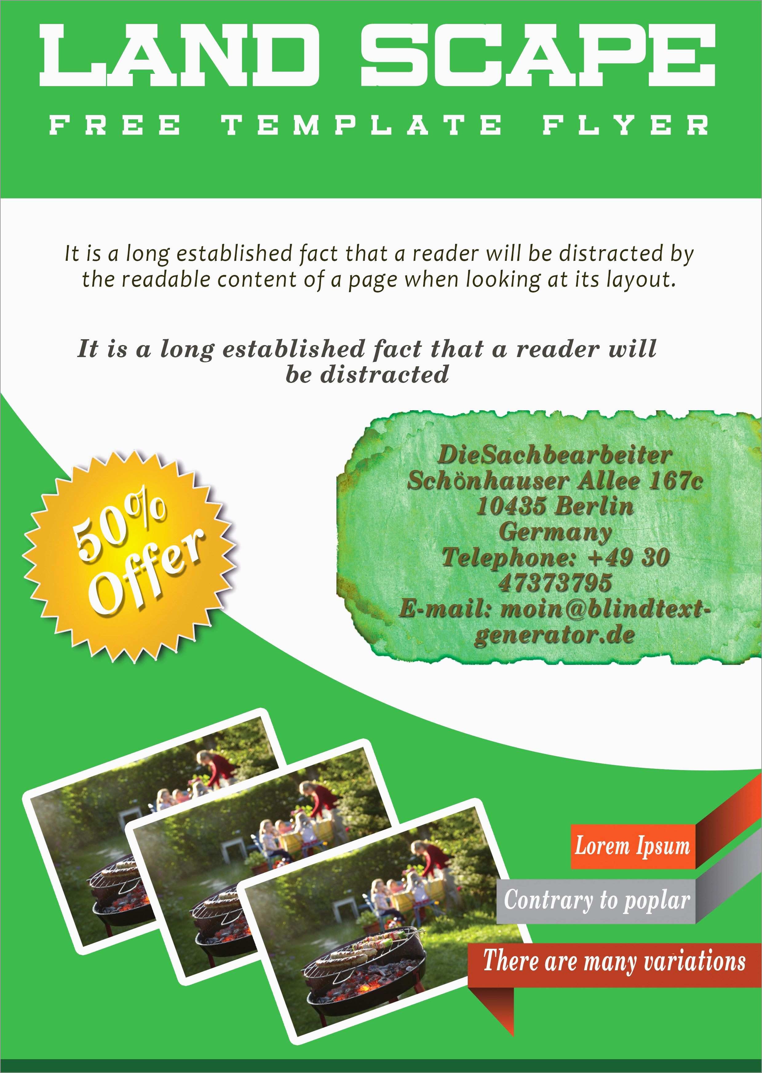 Business Plan Free Landscaping Flyer Templates Inspirational Nice 