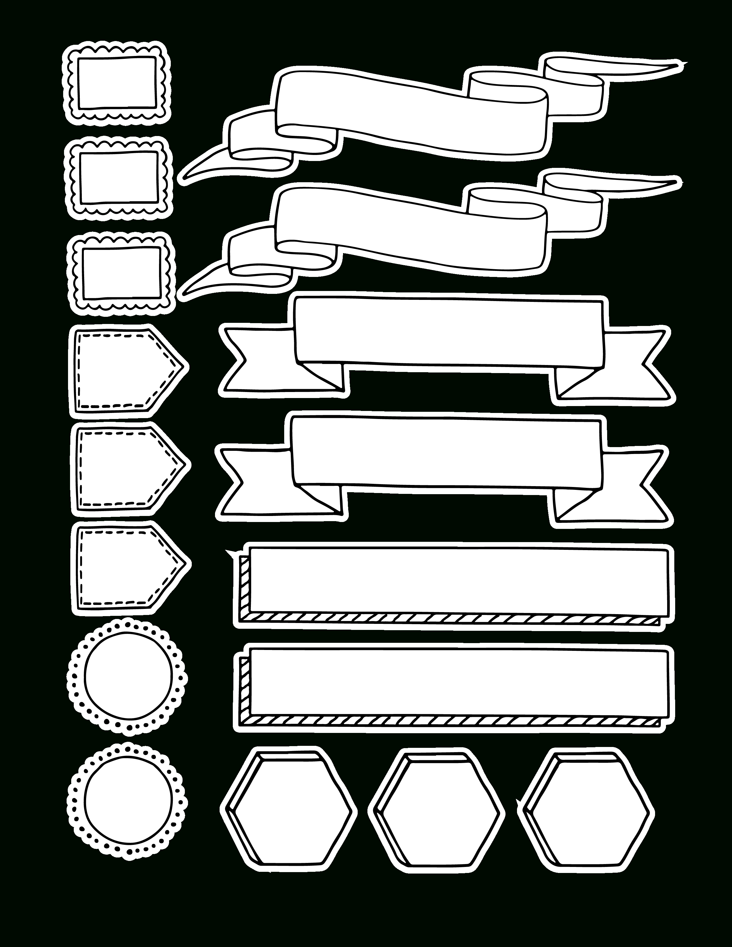 Bullet Journal Printables Stickers Printable World Holiday