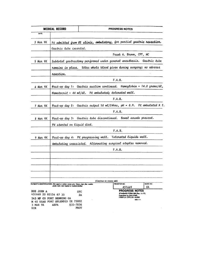 Nurses Note Template Sample Nursing Notes Template 7 Free Documents Free Printable Progress 