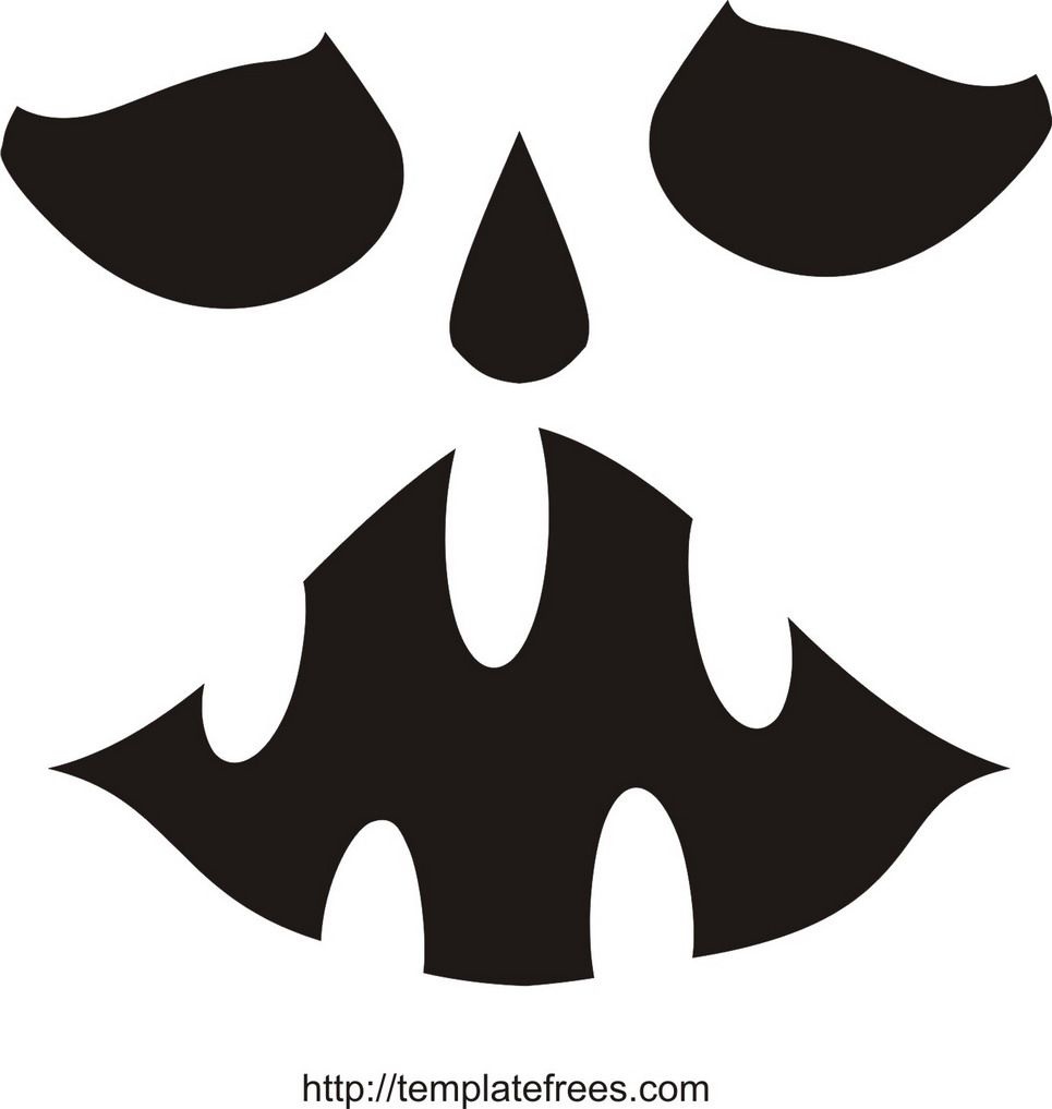 Free Scary Pumpkin Stencils Printable