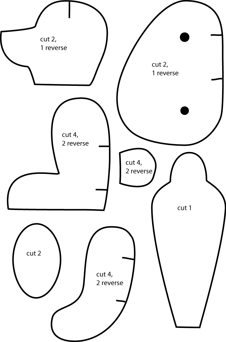 Free Printable Patchwork Teddy Bear Pattern Free Printable