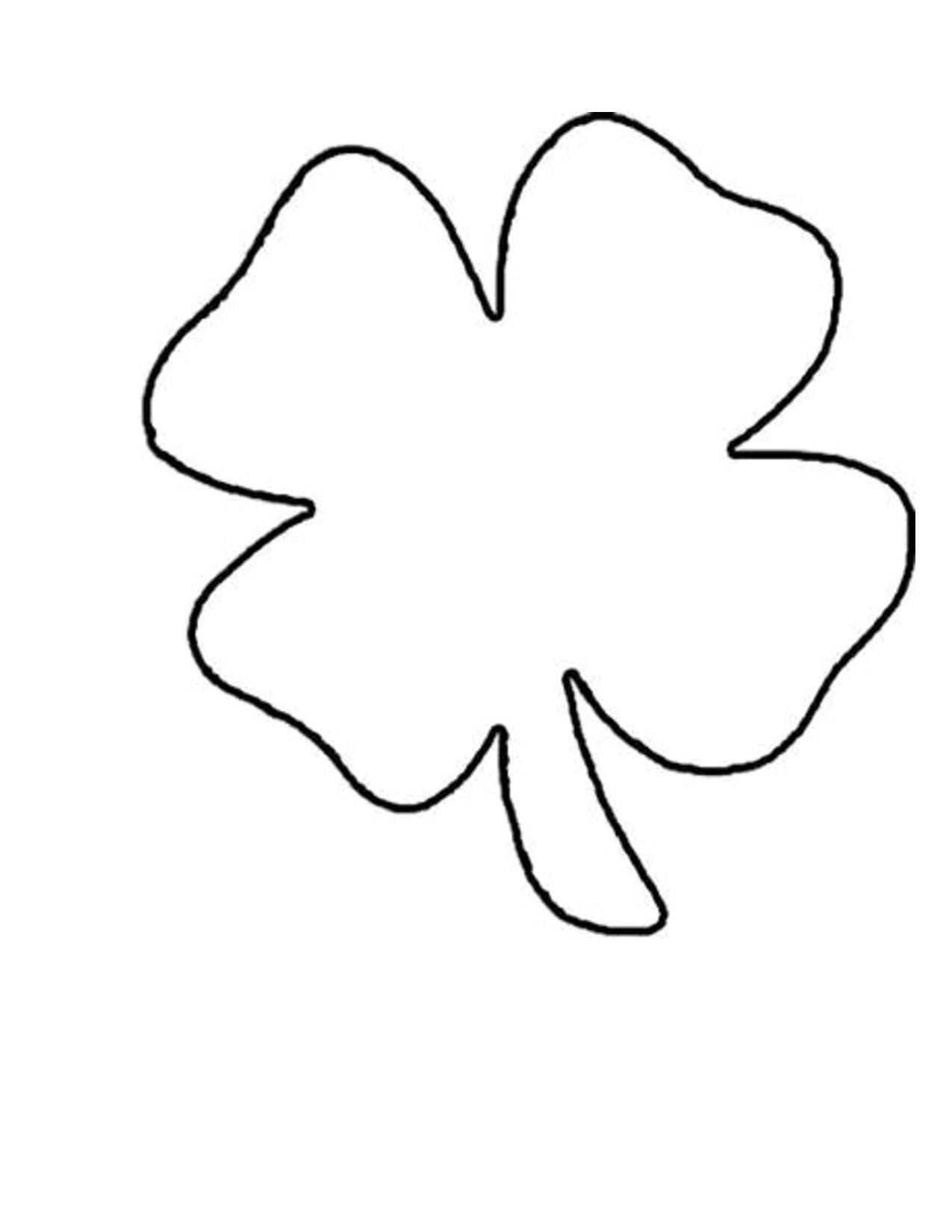 Free Printable Shamrock Cutouts Free Printable