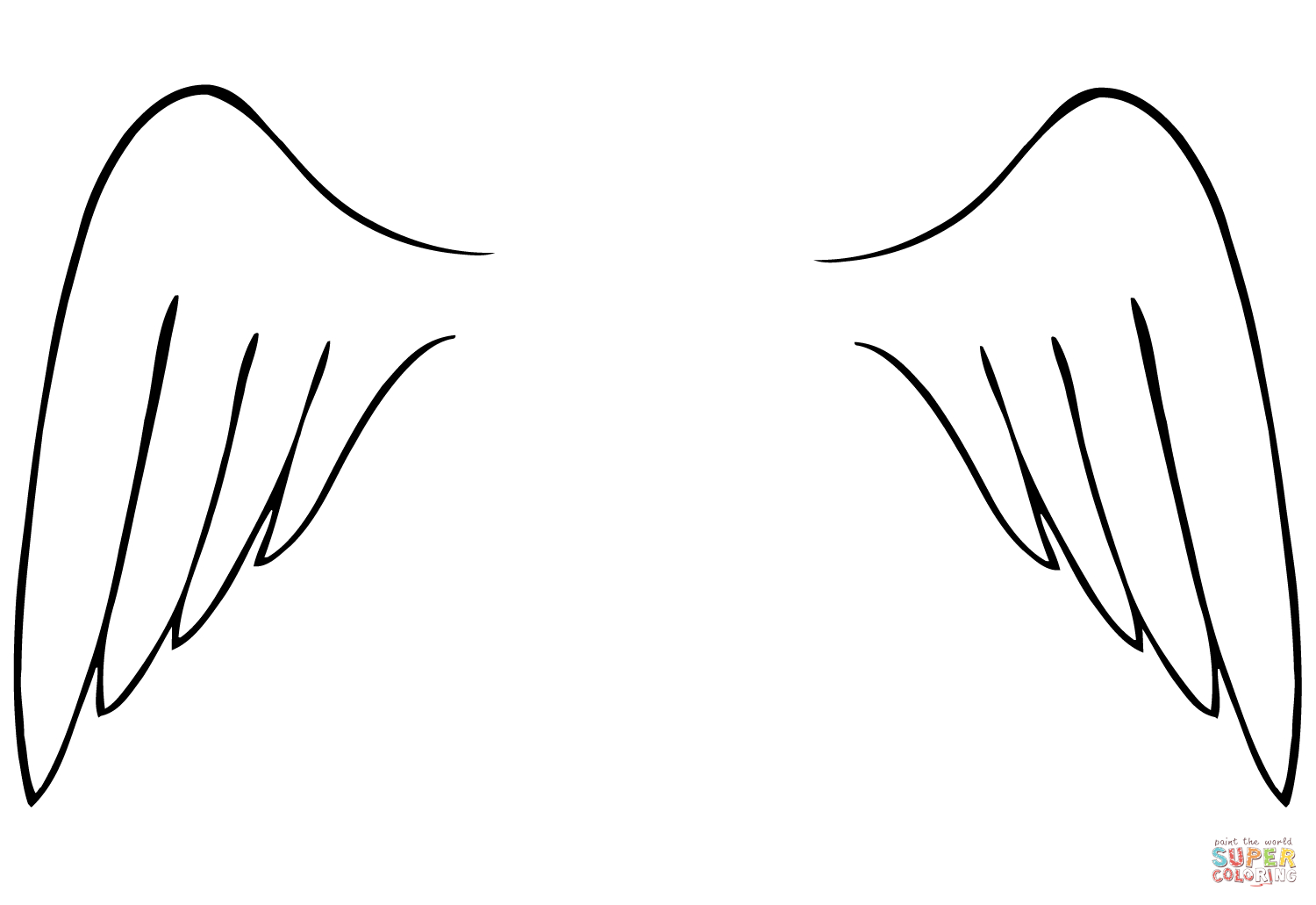 Printable Angel Wings Template