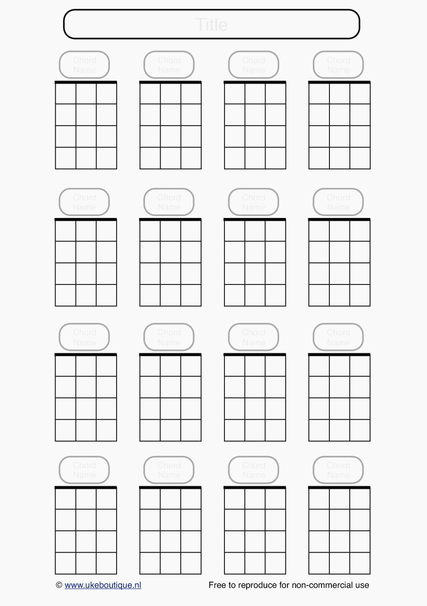 Guitar Chord Chart Template