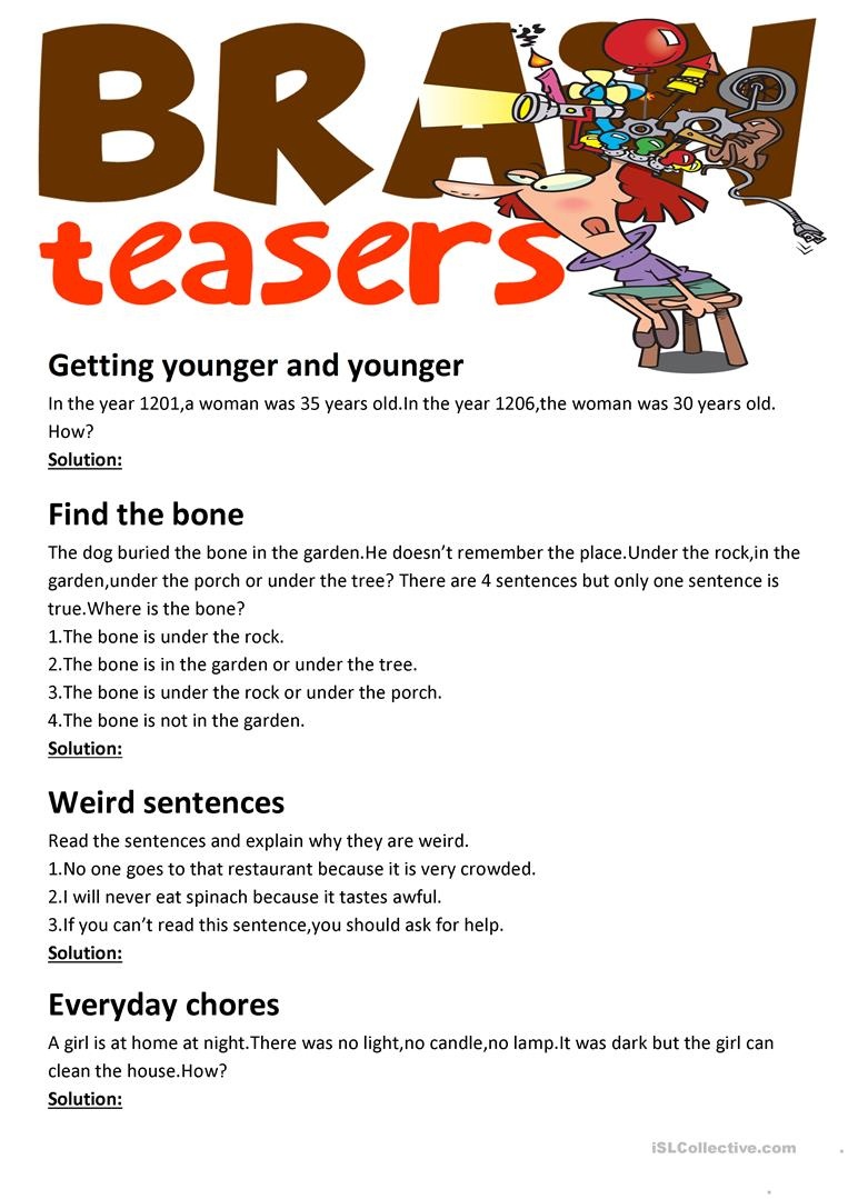 Printable Brain Games Customize And Print