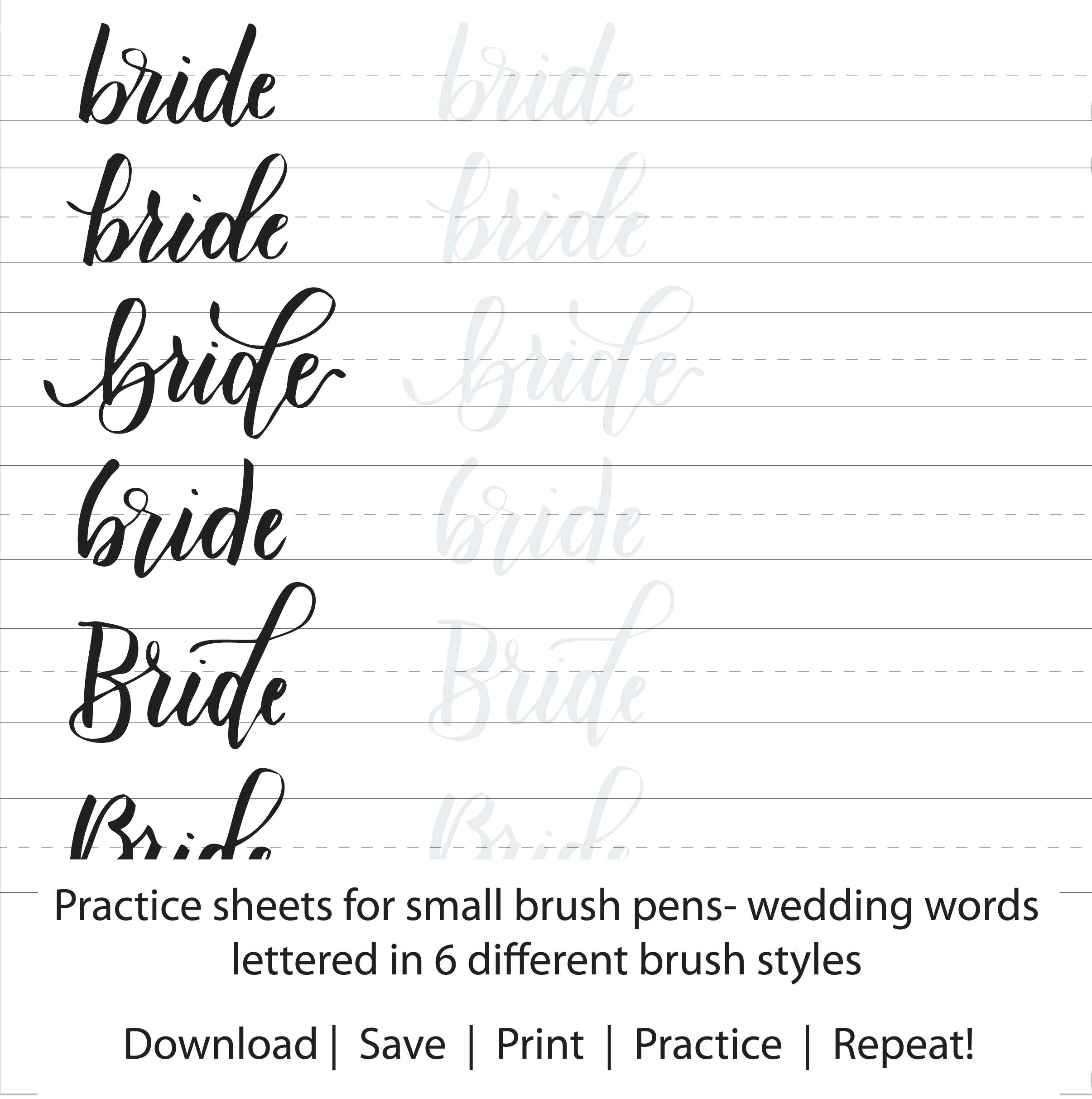 Calligraphy Practice Sheets Printable Free