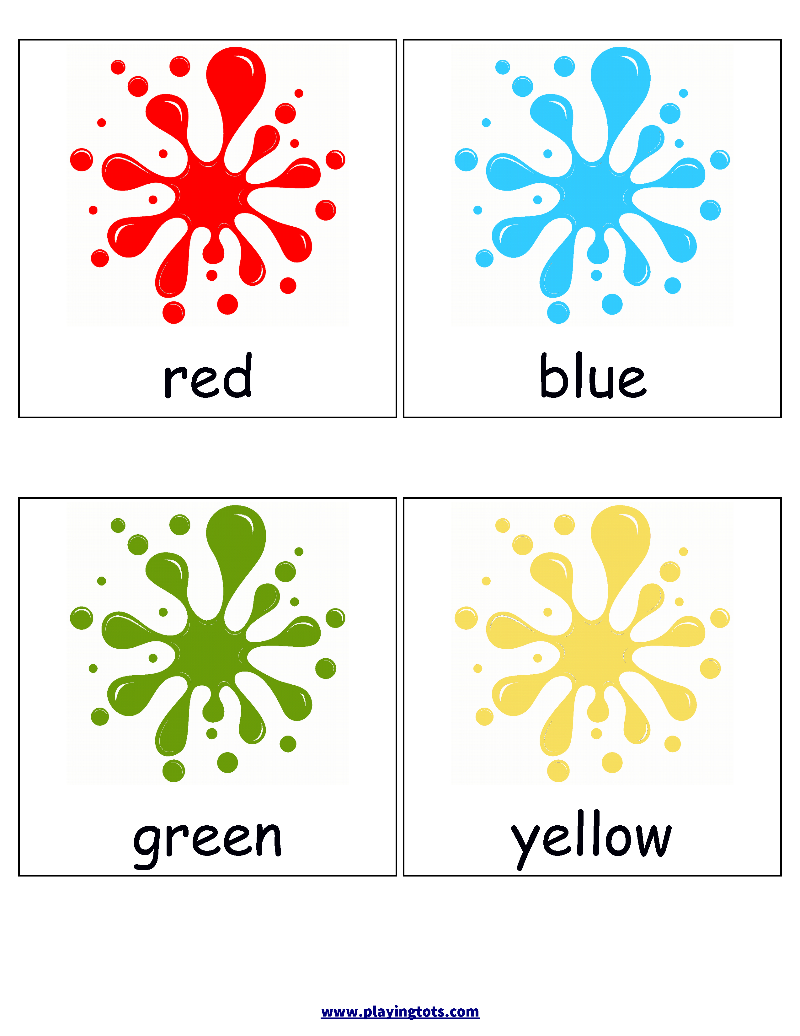 Free Printable Colour Flashcards Free Printable