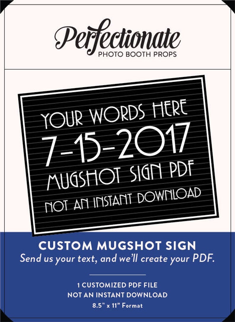 Police Mugshot Template Royalty Free Vector Image Printable Mugshot 