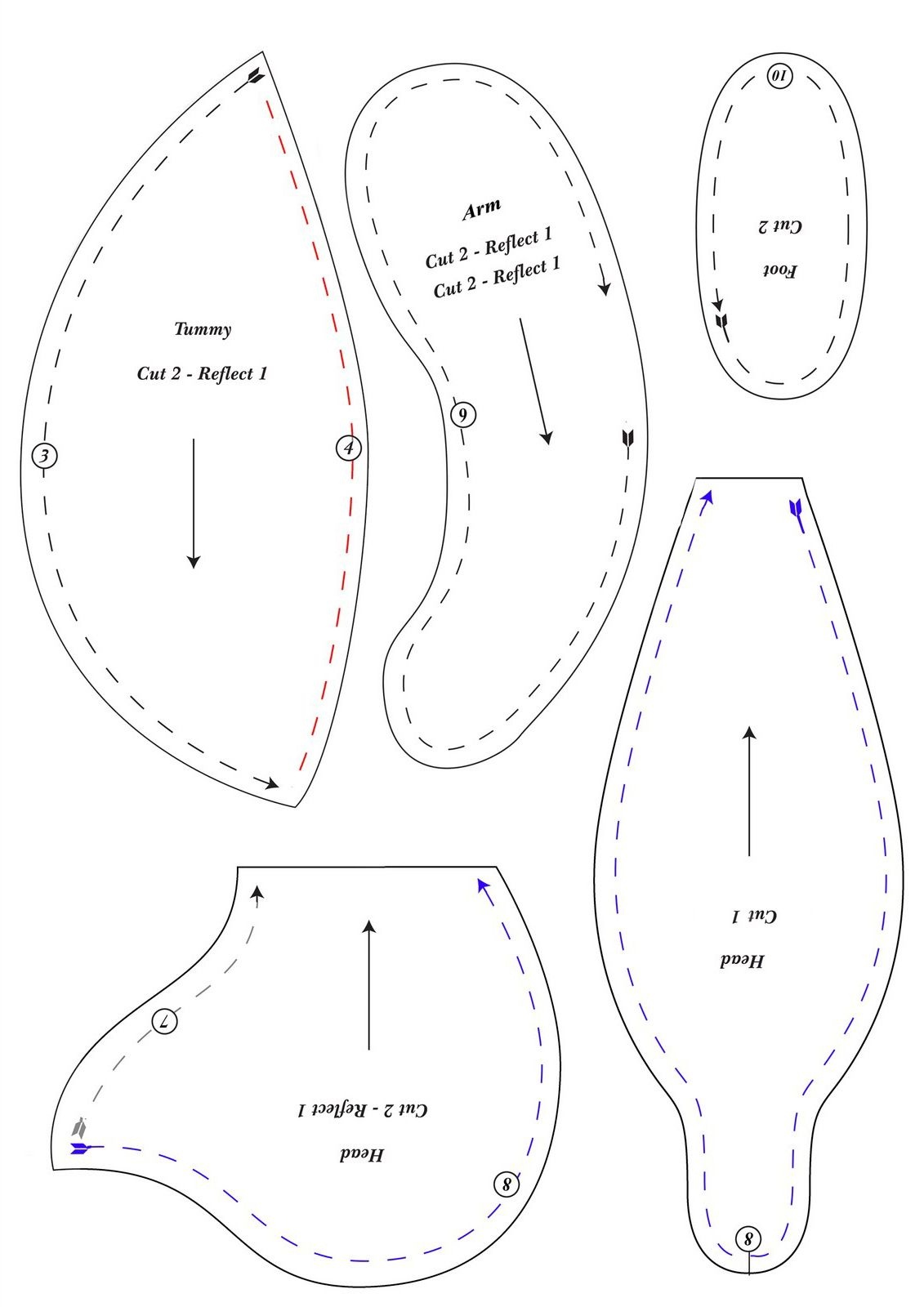 Printable Template Free Memory Bear Pattern Pdf Get What You Need For 