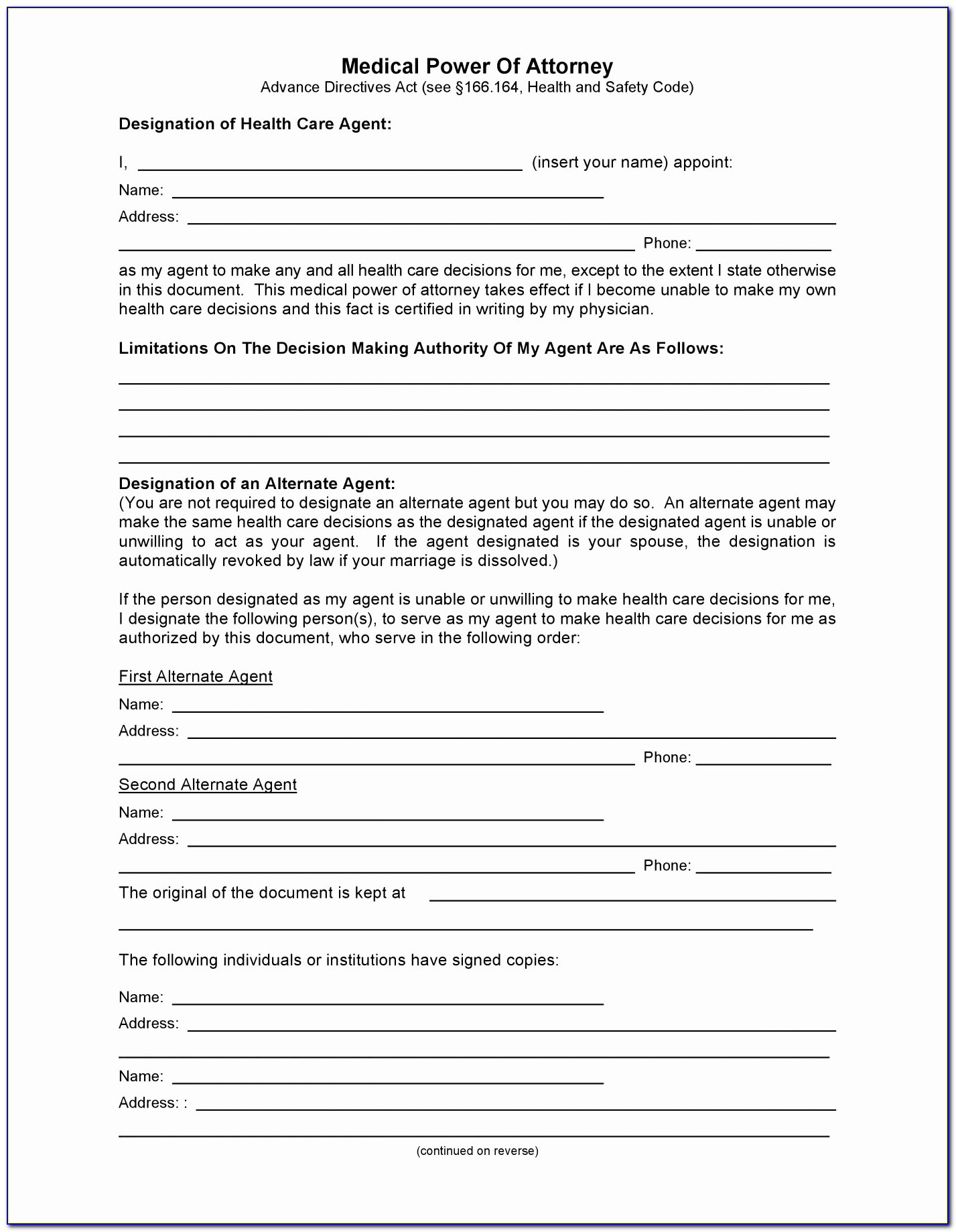 Printable Legal Forms Power Of Attorney Printable Forms Free Online