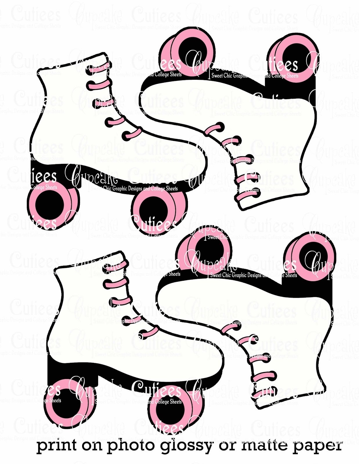 Free Printable Roller Skate Template Printable Templates