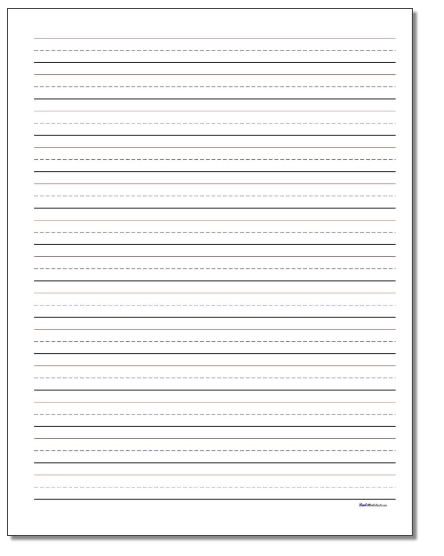Free Printable Blank Handwriting Worksheets Free Printable