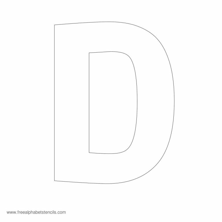 Large Alphabet Stencils Freealphabetstencils Free Printable Extra 