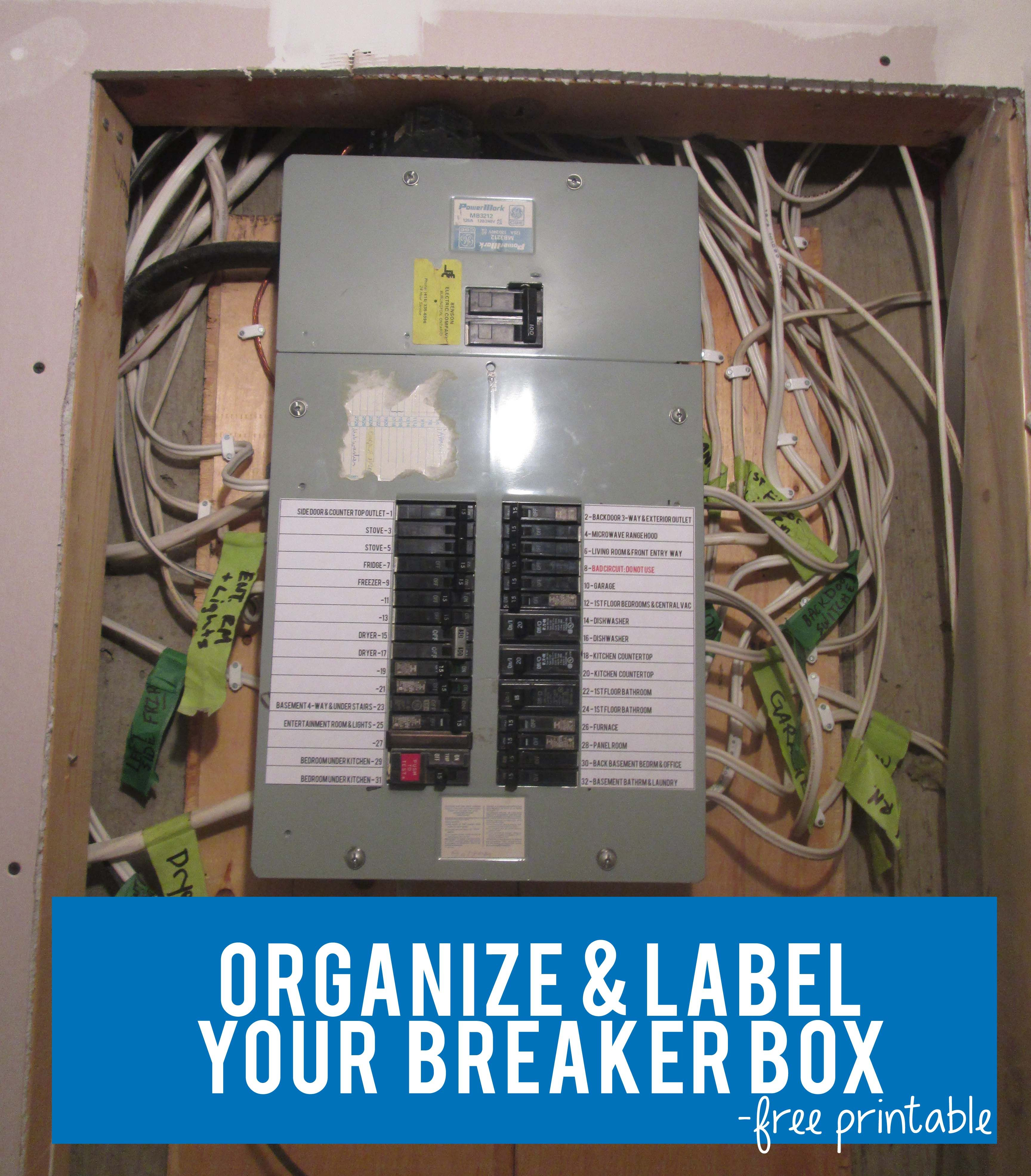 Free Printable Circuit Breaker Panel Labels Free Printable