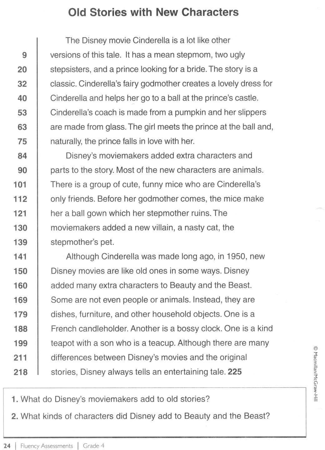 Free Printable First Grade Fluency Passages Free Printable