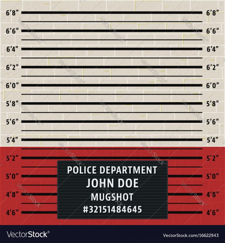 Mugshot Signs Template