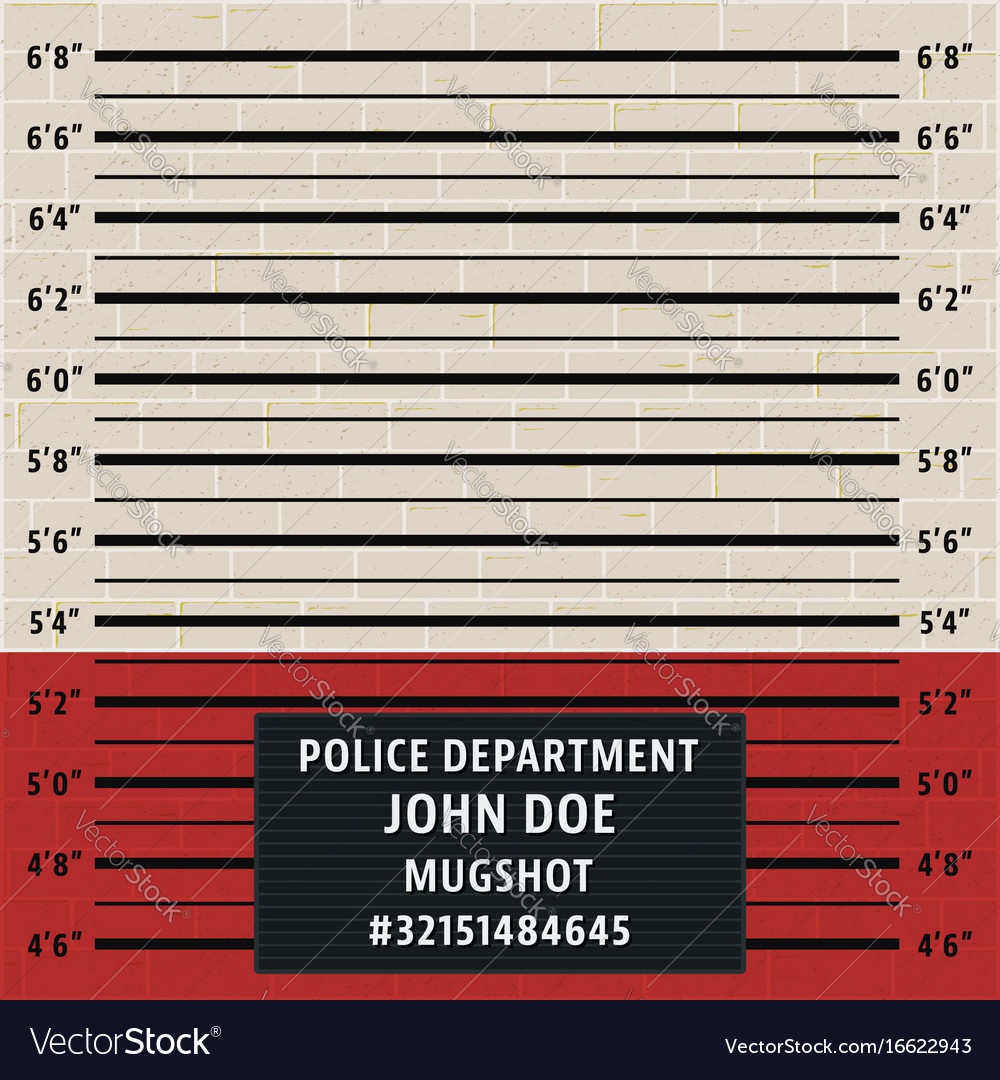Blank Mugshot Sign Template