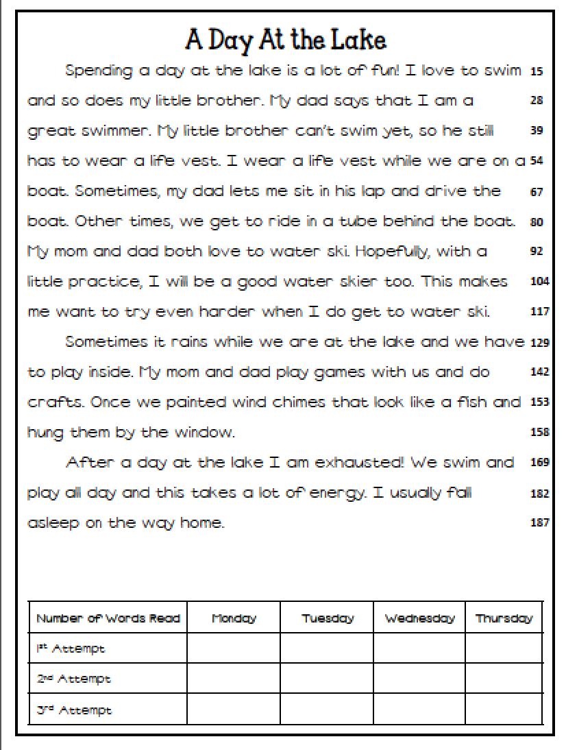 Sight Word Fluency Passages For Reading Intervention Miss Decarbo