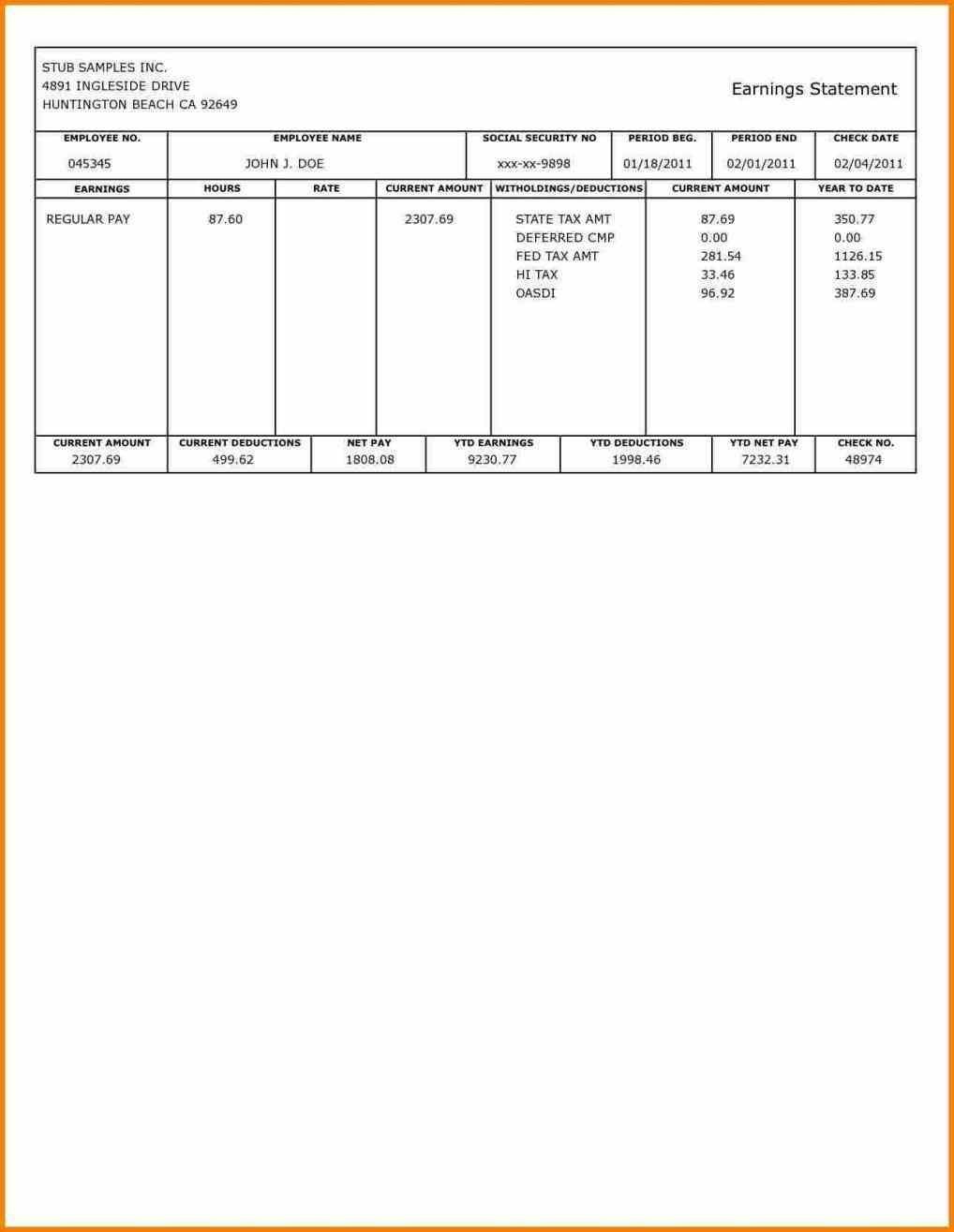 Free Printable Check Stubs Free Printable