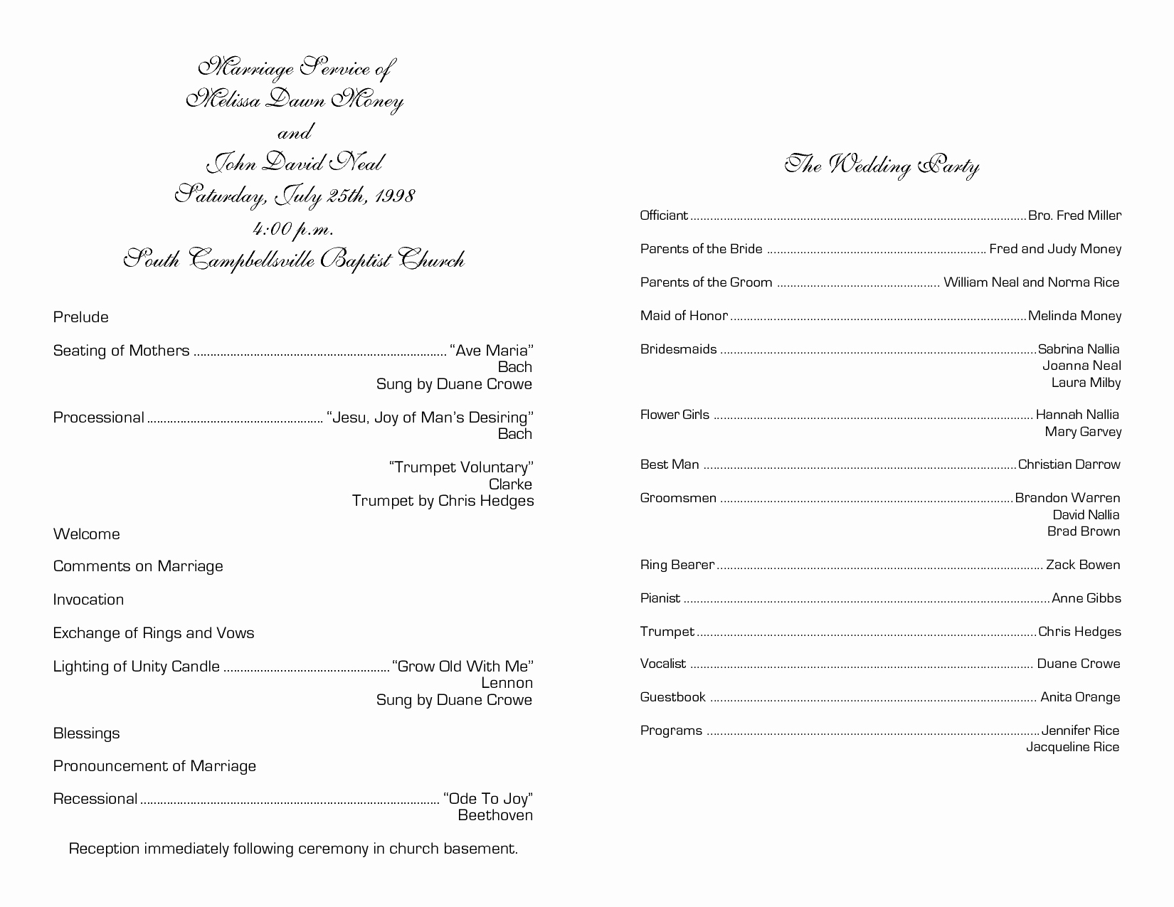 Free Printable Program Template For Church Printable Templates